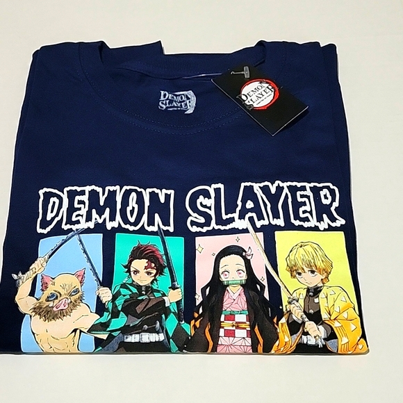 Source Unknown | Shirts | Nwt Demon Slayer Tee Size Medium Blue | Poshmark